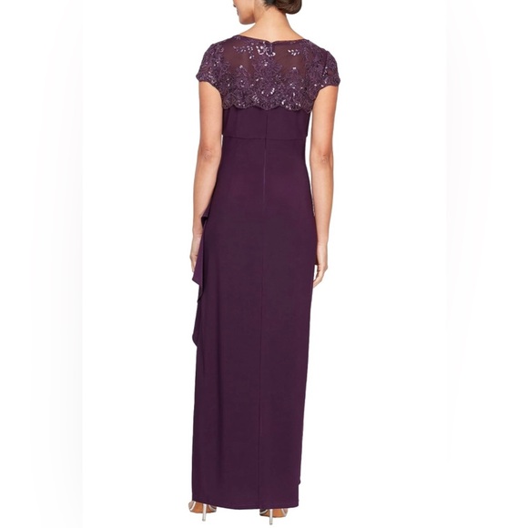 Alex Evenings | Dresses | Nwt Alex Evenings Long Column Dress With ...